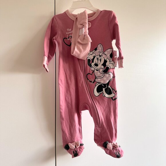 Disney | Matching Sets | New Disney Baby Minnie Mouse Sleeper Set In ...